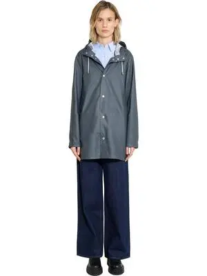 Stutterheim Stockholm Lightweight Raincoat Charcoal