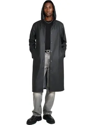 Stutterheim Stockholm Long Raincoat - Black