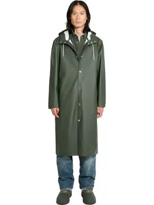 Stutterheim Stockholm Long Raincoat - Green