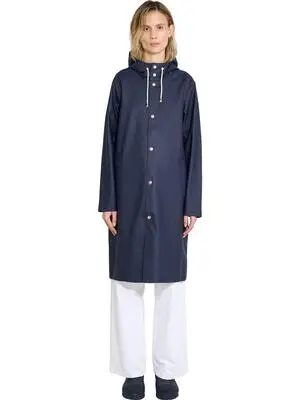 Stutterheim Stockholm Long Raincoat - Navy
