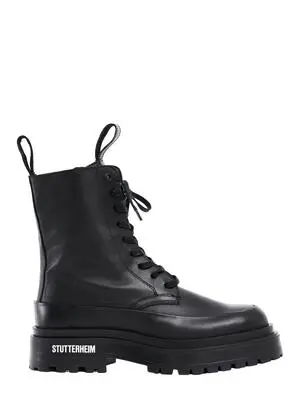 Stutterheim Peace Walker Leather - Black