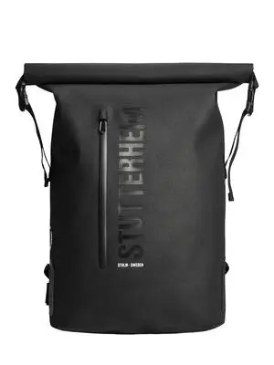 Stutterheim Rain Rolltop 25l Backpack - Black