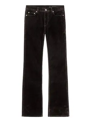 ALLSAINTS Eve Flocked Denim High-rise Bootcut Jeans