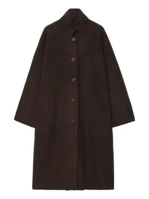 ALLSAINTS Effie Wool-blend Cocoon Coat - Brown