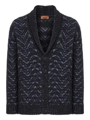 MISSONI Buttoned Cardigan With Chevron Pattern