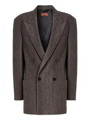 Missoni Peak-lapel Blazer - Brown
