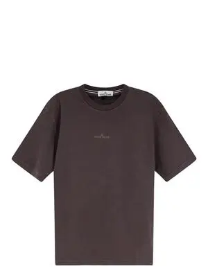 Stone Island Organic Cotton Tshirt - Brown