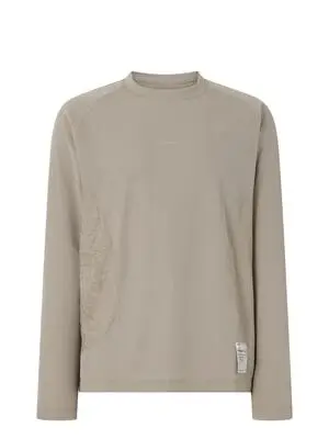 Satisfy Logo-appliquéd Ghostfleece™ Octa® Running Top - Brown