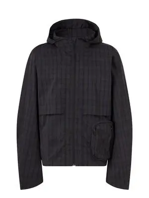 LITERARY SPORT Literary Sport - Ashbery Checked Shell Jacket - Men - Blue - S