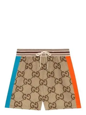GUCCI Womens Tessuto Jumbo Gg Shorts