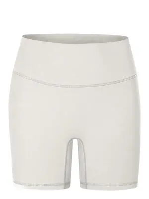GOD SAVE QUEENS Second Skin Studio Biker Shorts Ivory - White