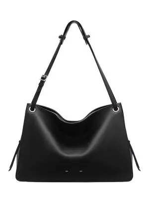 Fabrique La Scala Bag In Pebble Grain Top Grain Leather - Black