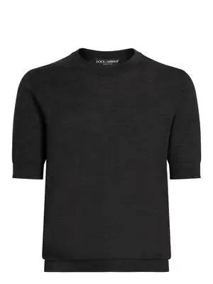 Dolce & Gabbana Short-sleeve Crew-neck T-shirt - Grey