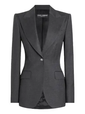 Dolce & Gabbana Single-breasted Blazer - Grey