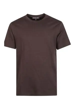 Michael Kors Logo Printed Crewneck T-shirt - Brown