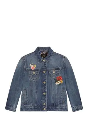 Dolce & Gabbana Long-sleeved Denim Jacket - Blue