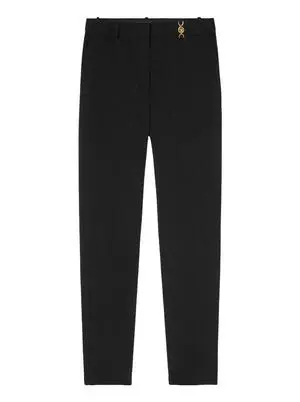 Versace Medusa-plaque Tailored Trousers - Black