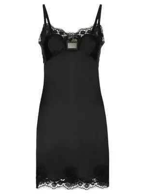 Dolce & Gabbana Lace-detail Minidress - Black