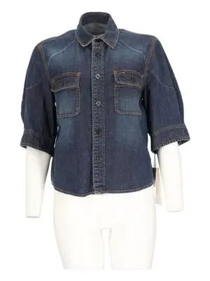 Sacai Collared Denim Jacket - No