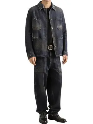 Dolce & Gabbana Dolce Gabbana Distressed Denim Jacket - Black