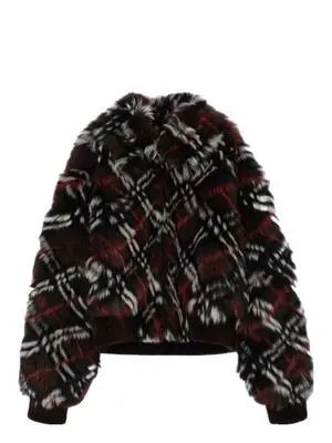 Burberry Check Shearling Lisvane Jacket - Brown