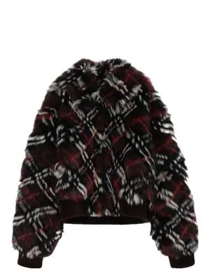 BURBERRY Check Shearling Lisvane Jacket
