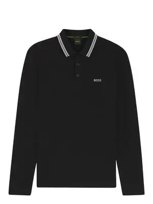 Hugo Boss Longsleeve Polo Shirt - Black