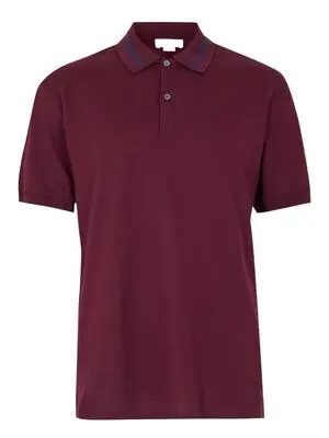 Alexander McQueen Short-Sleeve Polo Shirt Red