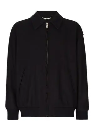 Dolce & Gabbana Dolce Gabbana Zipped Bomber Jacket - Black