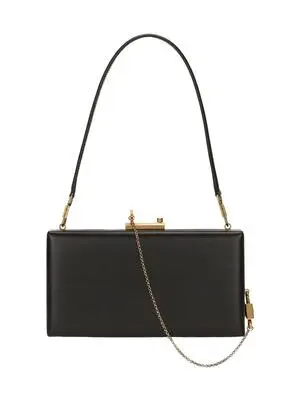 Dolce & Gabbana Dolce Gabbana Eva Chain Detailed Clutch Bag - Black