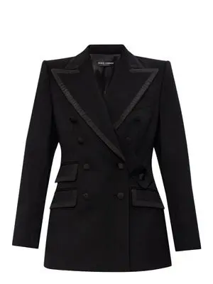 Dolce & Gabbana Dolce Gabbana Double-breasted Blazer - Black