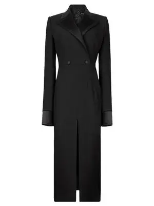 Dolce & Gabbana Dolce Gabbana Double Breasted Midi Dress - Black