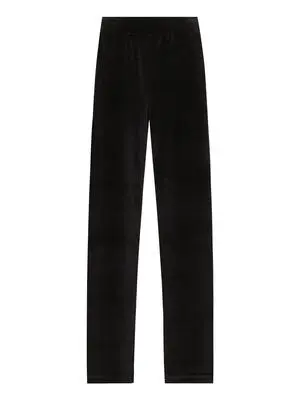 Dolce & Gabbana Dolce Gabbana Dg Logo Embroidered Chenille Jogging Pants - Black