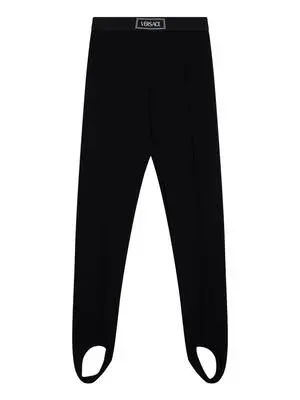 VERSACE Logo-waistband Leggings