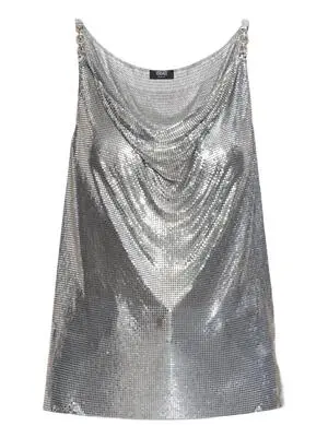 Versace Medusa Sleeveless Top - Silver