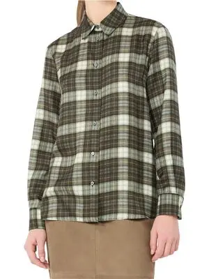Max Mara Weekend Max Mara Rete Checked Button-Up Shirt Multicolor