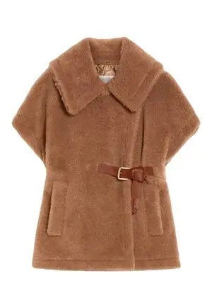 Max Mara Newabavo Belted Cape - Camel