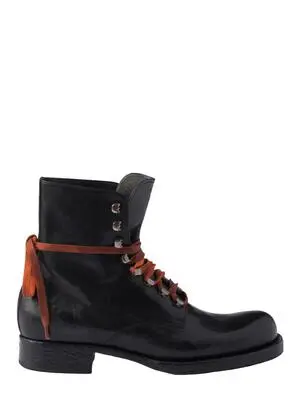 Prada Lace-up Ankle Boots - Black