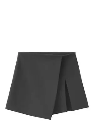 Mango Pleated Miniskirt - Black