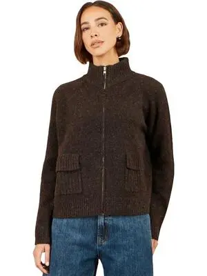 YUMI Zip Up Cardigan