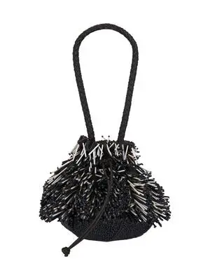 Staud Porcupine Bag In Black & White - Black Multi