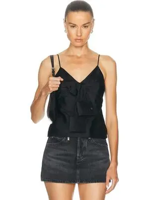 Alexander Wang Pre-styled Knotted Cami Top - Black