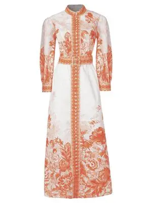 RAISHMA Cora Printed Dress - Orange