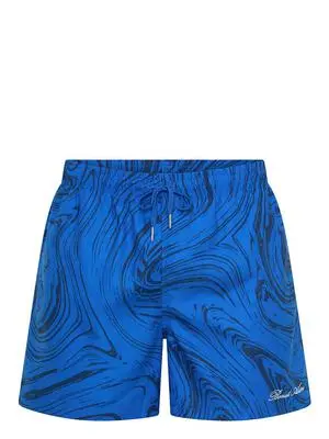 BONDI ACTIVE Forma Swim Short Marble - Blue