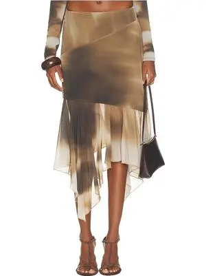 FENERS Mirada Skirt In Brown - Sand