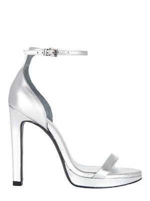 Schutz Nicole Sandal In Metallic - Silver