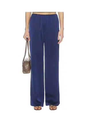 LOVERS AND FRIENDS Alette Satin Pants - Navy