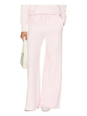 NEGATIVE UNDERWEAR Waffle Knit Track Pant In Pink - Shell