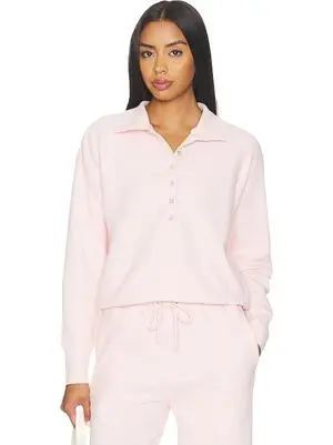 NEGATIVE UNDERWEAR Waffle Knit Pullover In Pink - Shell