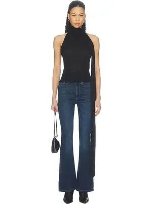 DL1961 Scarf Tie Top - Black